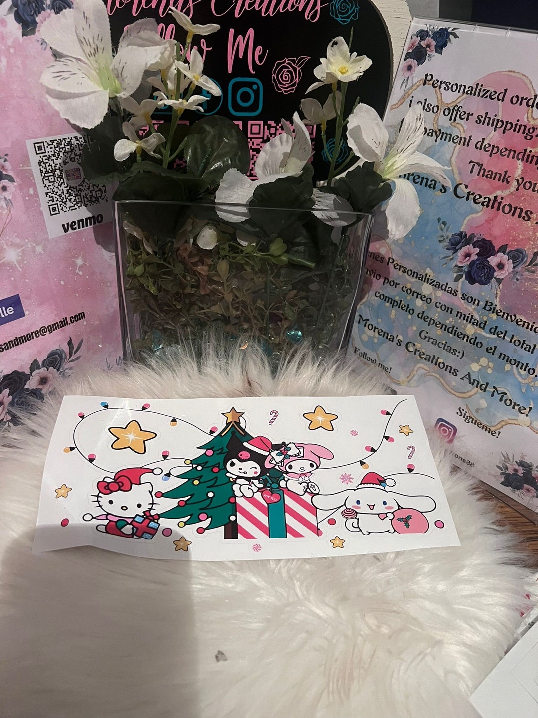 Hello Kitty Christmas Libby Wraps Eco Solvent Ink Libby Wraps - Etsy