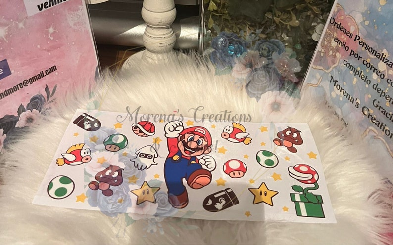 Mario and Care Bears Libby Wraps| Eco Solvent Wraps| Cute 16oz Libby ...