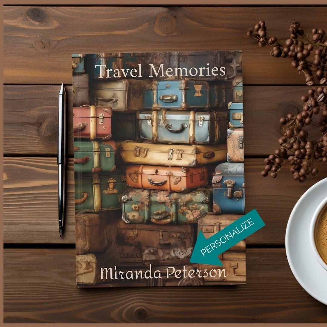 Personalized Travel Memories Journal Vintage Luggage Design - Etsy