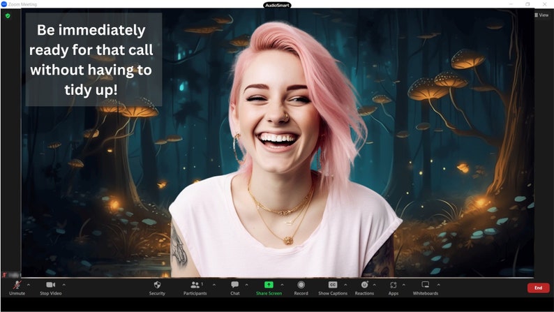 Zoom Backgrounds, FANTASY FOREST Designs, 6 Xblurred and Original ...