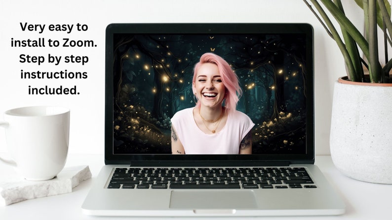 Zoom Backgrounds, FANTASY FOREST Designs, 6 Xblurred and Original ...