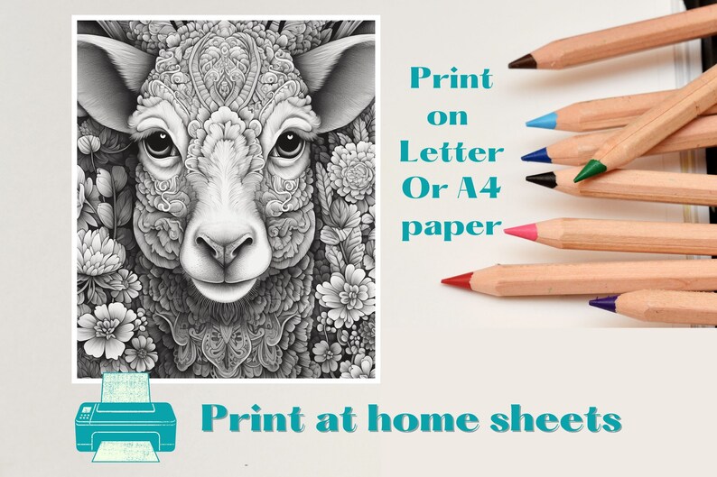 Intricate Animals Coloring Pages for Adults Instant Download - Etsy