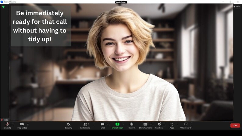 Zoom Backgrounds, HOME OFFICE Modern Designs, 6 Xblurred and Original ...