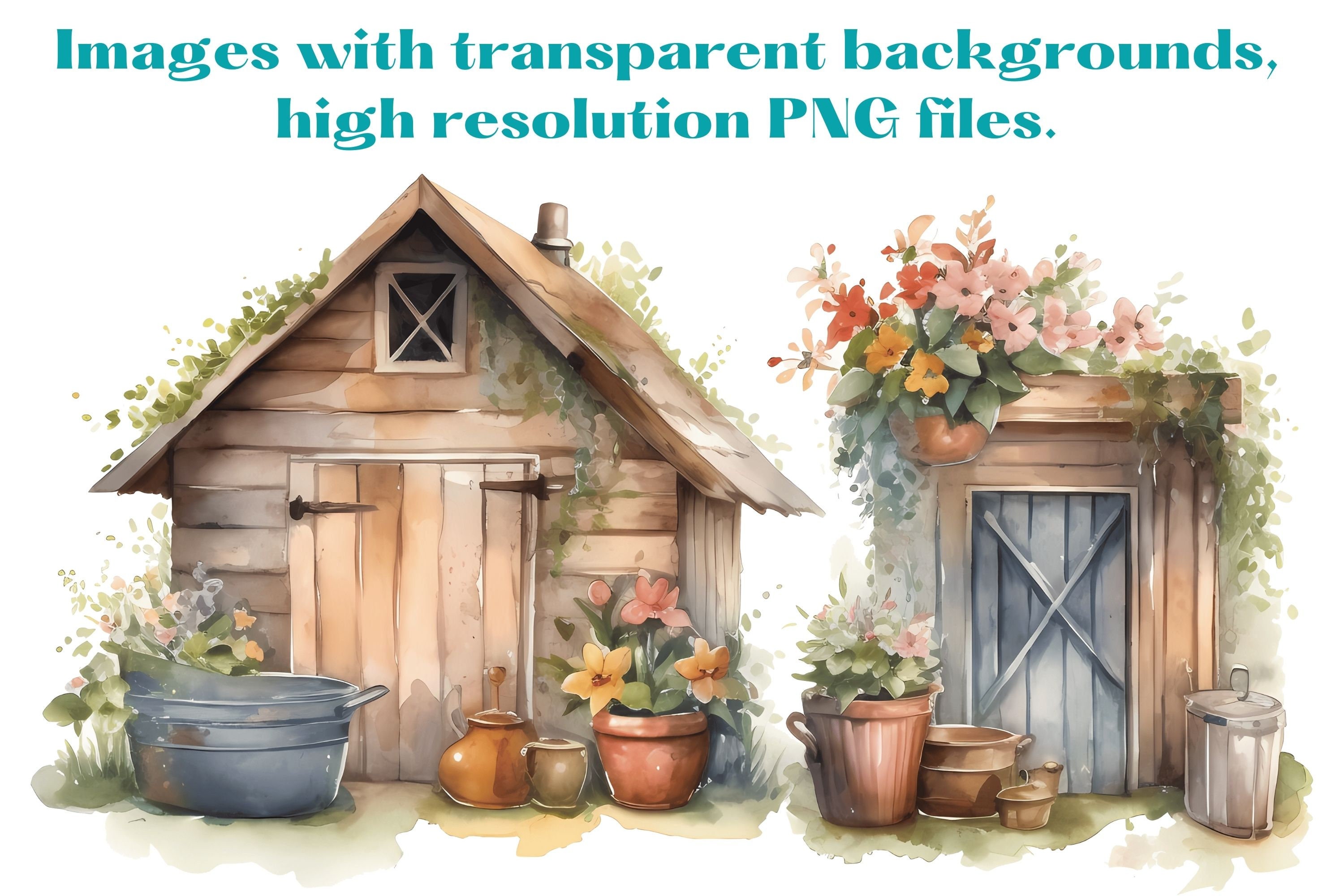 Rustic Garden Sheds Clipart, 10 Clip Art Images, Transparent Png Files ...