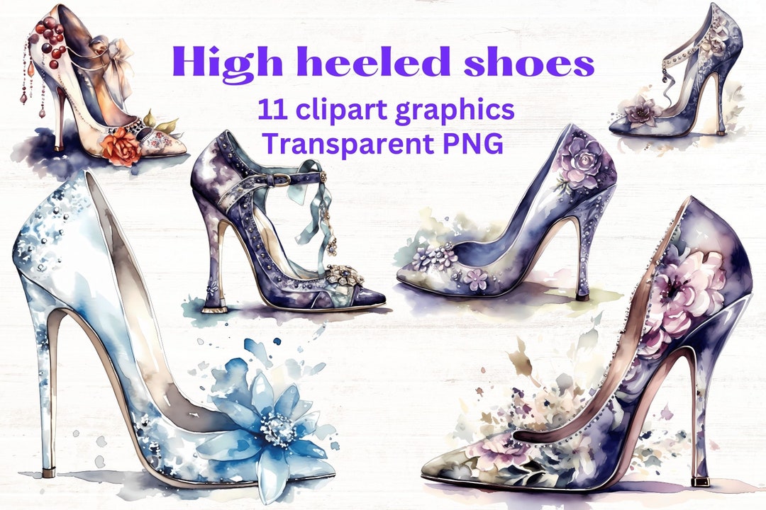 Fancy High Heels Shoes Clipart, 11 Clip Art Images, Transparent Png ...