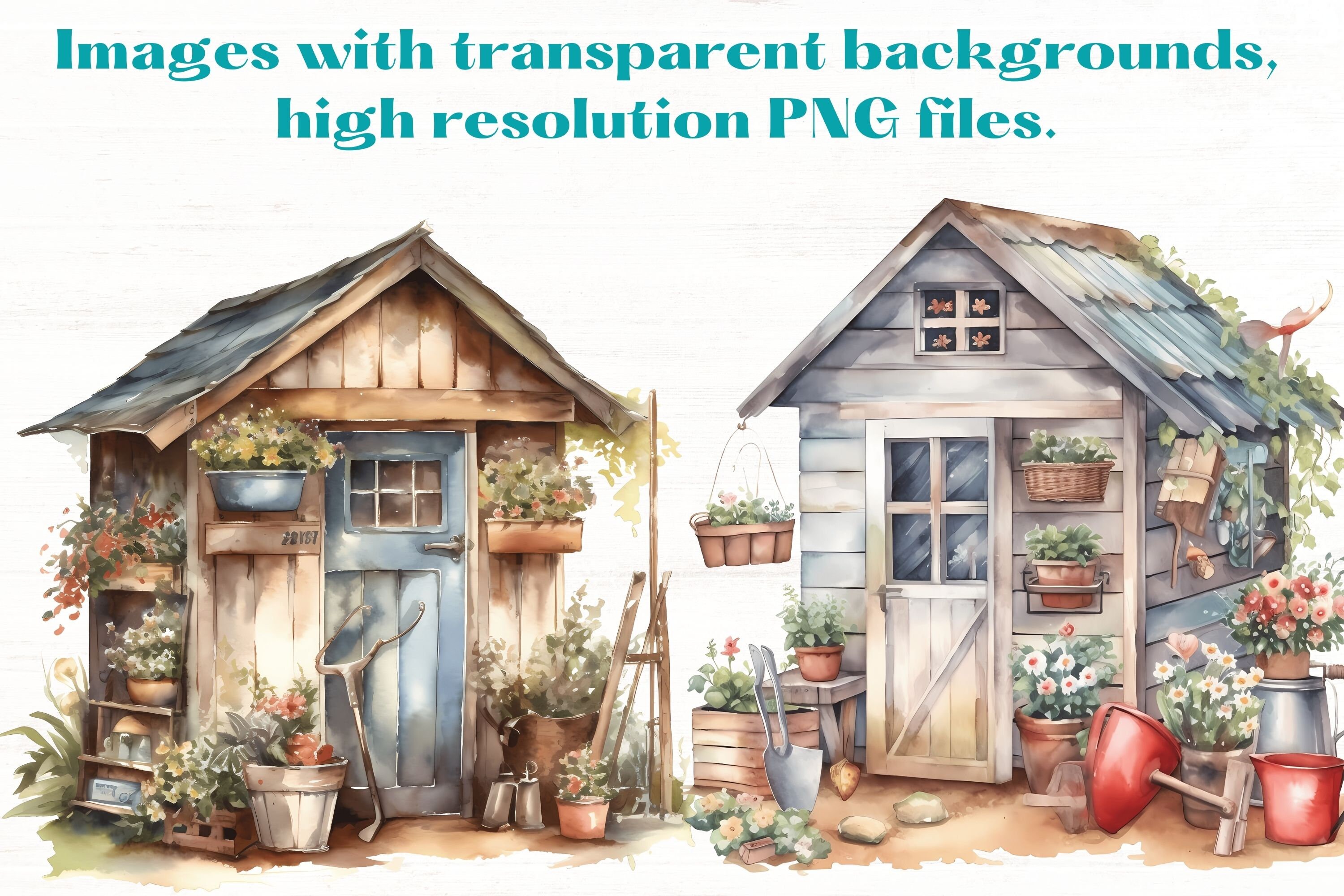 Rustic Garden Sheds Clipart, 10 Clip Art Images, Transparent Png Files ...