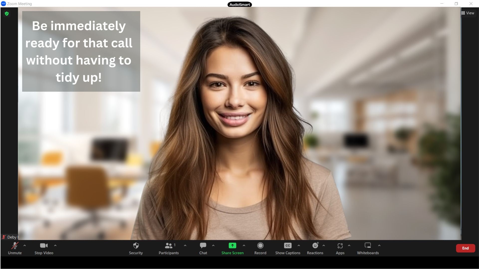 Zoom Backgrounds, Modern OFFICE Designs, 6 Xblurred and Original ...