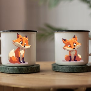 Goofy-looking FOXES Clipart Illustrations, 7 Watercolor Clip Art Images ...