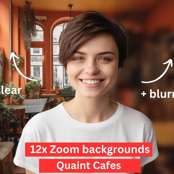 Zoom Backgrounds, Modern OFFICE Designs, 6 Xblurred and Original ...