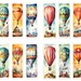 Hot Air Balloons Printable Bookmarks, Kids Bookmarks, Print at Home ...