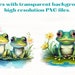 Cute FROGS ON LILYPADS Clipart Set, 8 Clip Art Images, Transparent Png ...