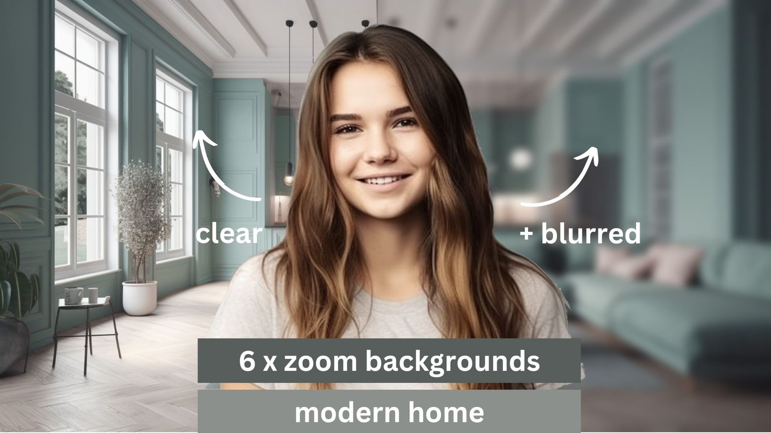 Zoom Backgrounds, Modern HOME Designs, 6 Xblurred and Original ...