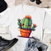 CUTE HAPPY CACTUS Cartoon Clipart Set, 12 Clip Art Images, Transparent ...