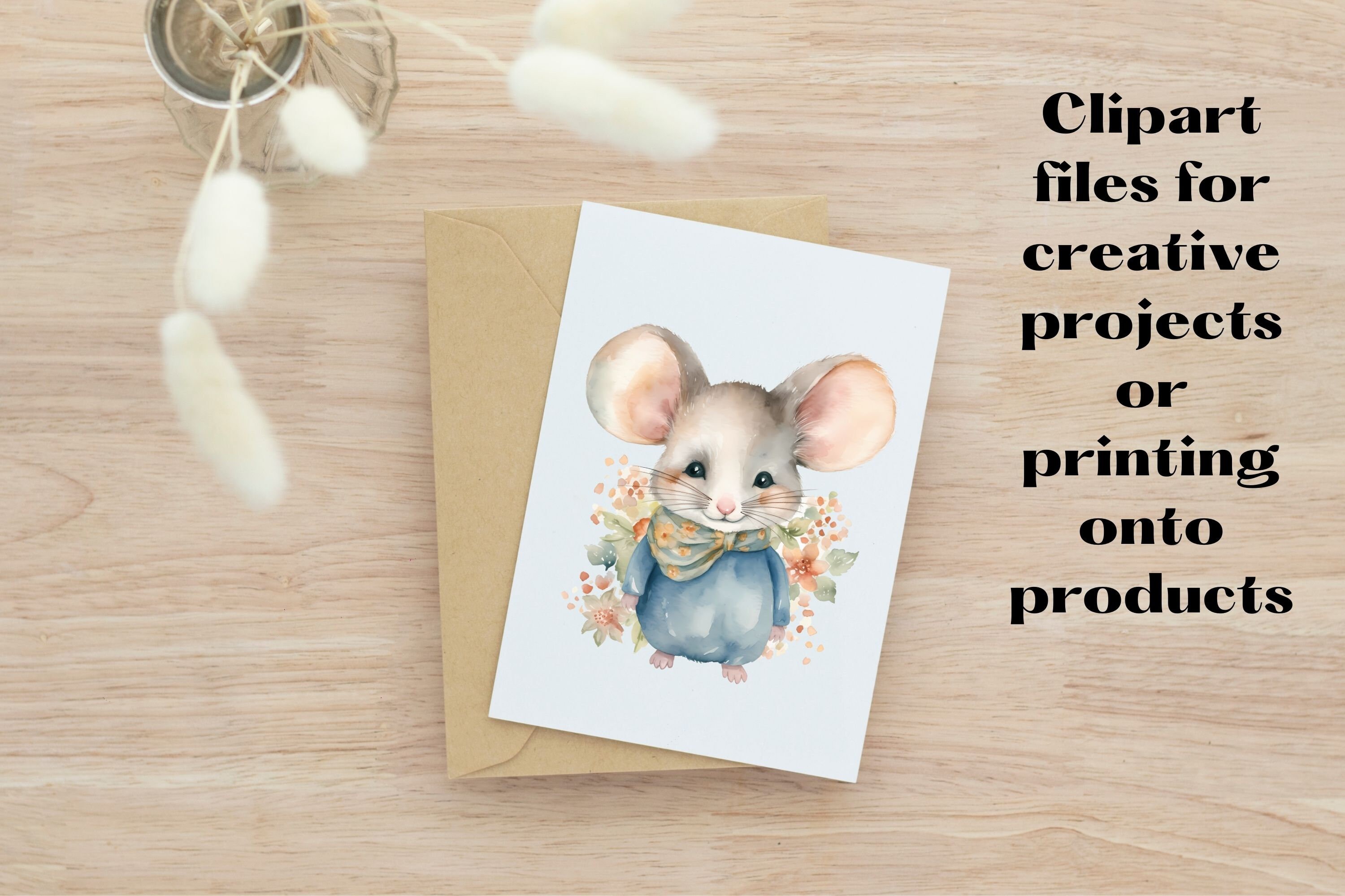 Cute MICE Clipart Set, 19 Clip Art Images, Transparent Png Files ...