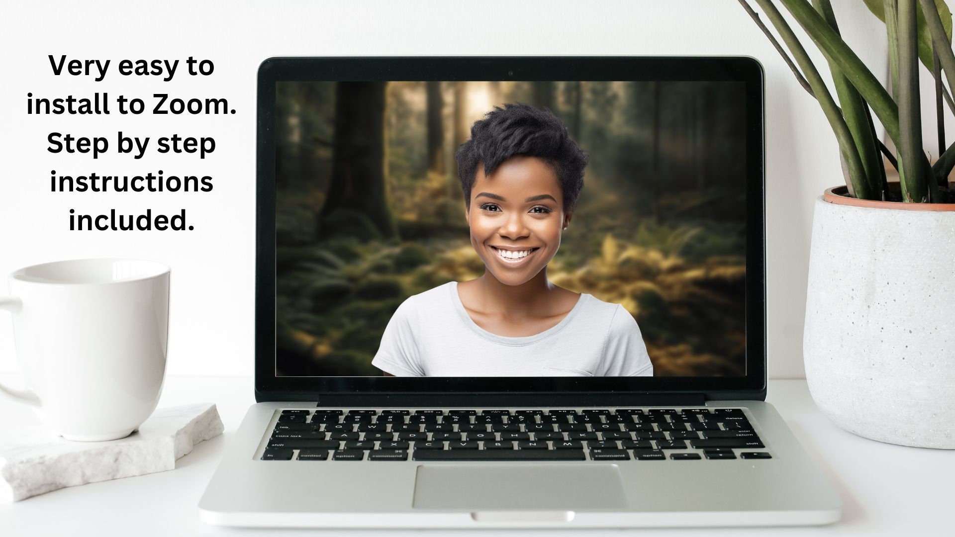 Zoom Backgrounds, Peaceful FOREST Designs, 6 Xblurred and Original ...