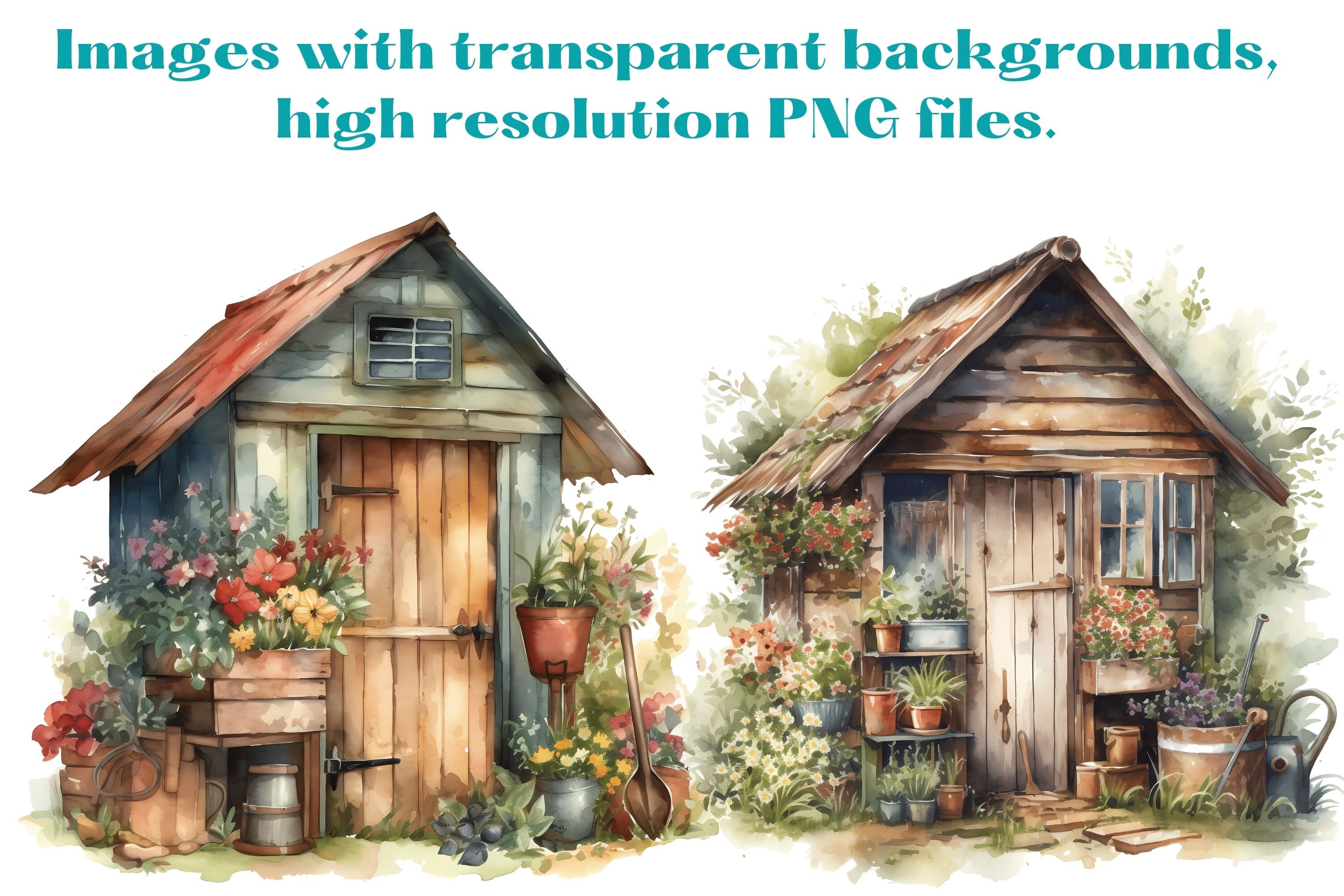 Rustic Garden Sheds Clipart, 10 Clip Art Images, Transparent Png Files ...