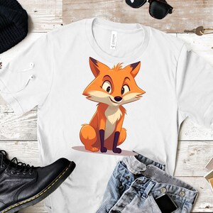 Goofy-looking FOXES Clipart Illustrations, 7 Watercolor Clip Art Images ...
