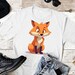 Goofy-looking FOXES Clipart Illustrations, 7 Watercolor Clip Art Images ...