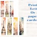 Paris Scenic Printable Bookmarks, City Scenes, Eiffel Tower, Print at ...
