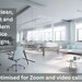 Zoom Backgrounds, Modern OFFICE Designs, 6 Xblurred and Original ...