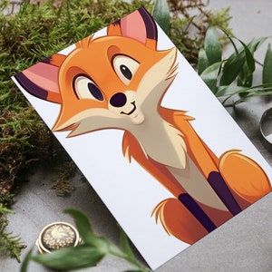Goofy-looking FOXES Clipart Illustrations, 7 Watercolor Clip Art Images ...