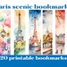Paris Scenic Printable Bookmarks, City Scenes, Eiffel Tower, Print at ...