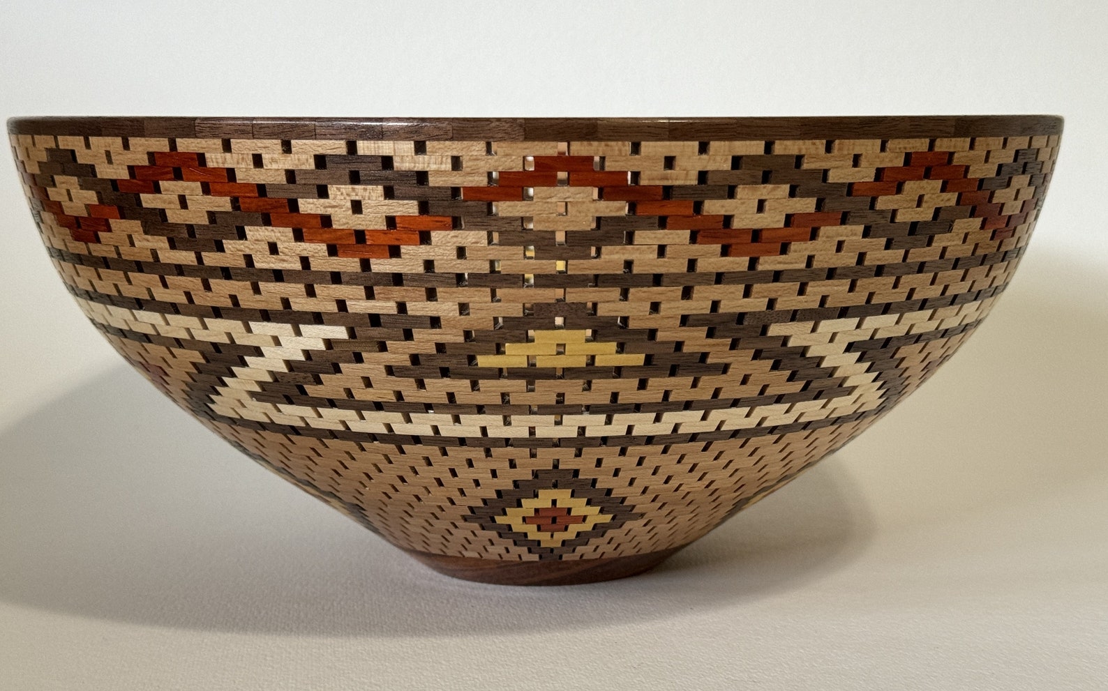 Handcrafted Open Segment Wood Bowl – 2,221-piece Precision Turned ...