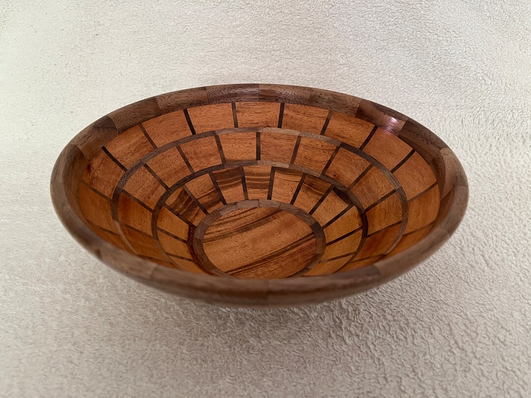 Segmented Wood Brick Bowl - Etsy