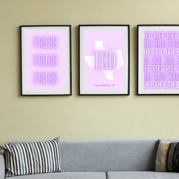 Tcu Dorm Art - Etsy