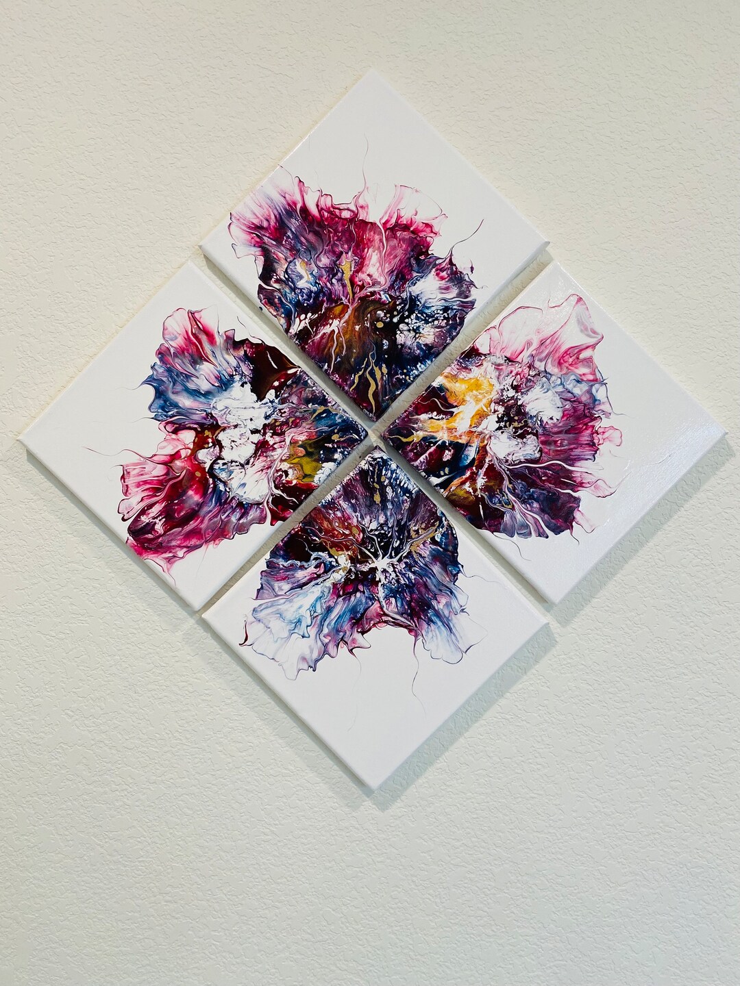 Color Splash. Acrylic Pour. Abstract Art. Original Contemporary Artwork ...