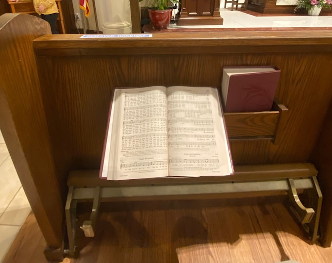 Hymnal Holder / Repurposed Book Shelf - Etsy