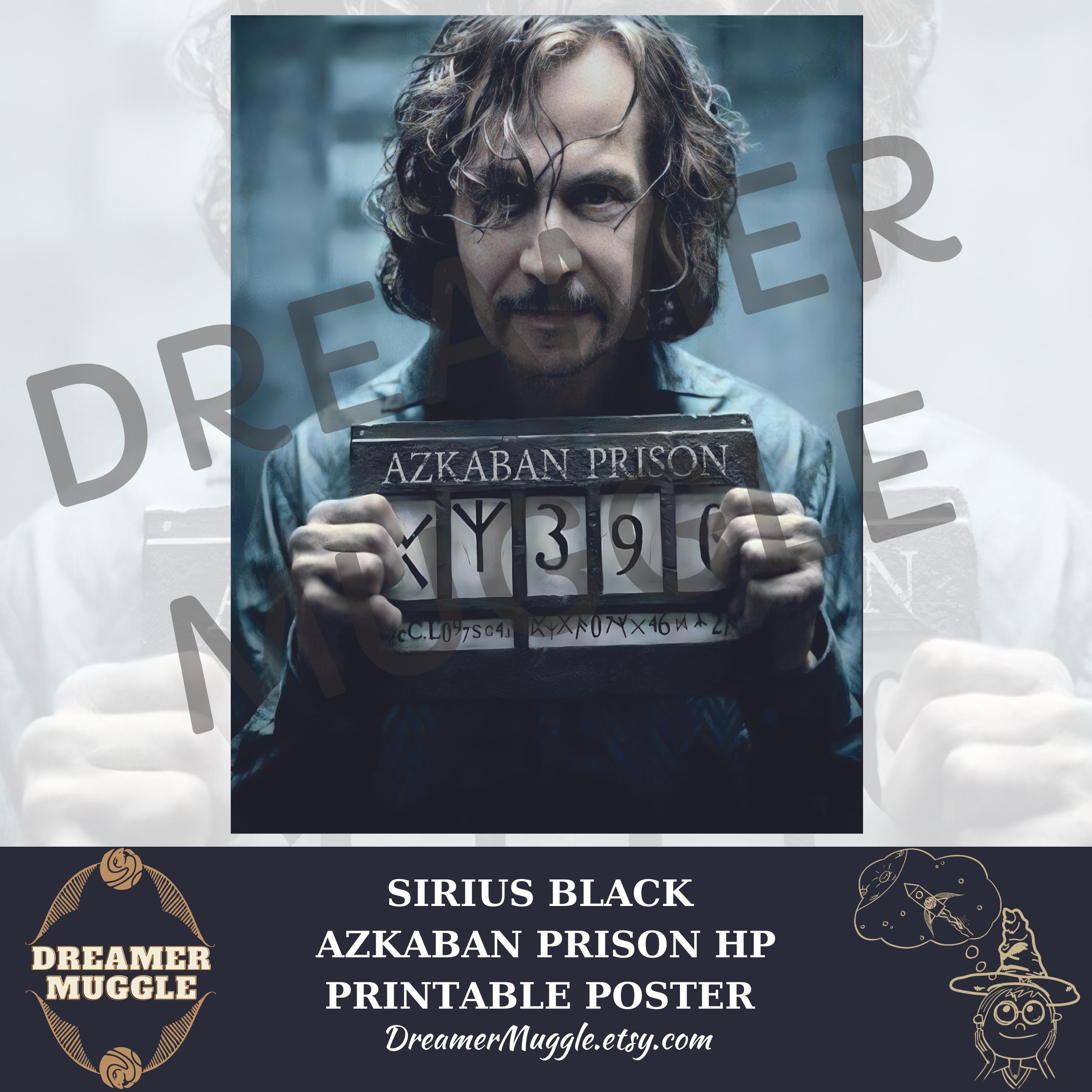 HP Azkaban Prison Poster Printable PDF Sirius Black Wizard - Etsy