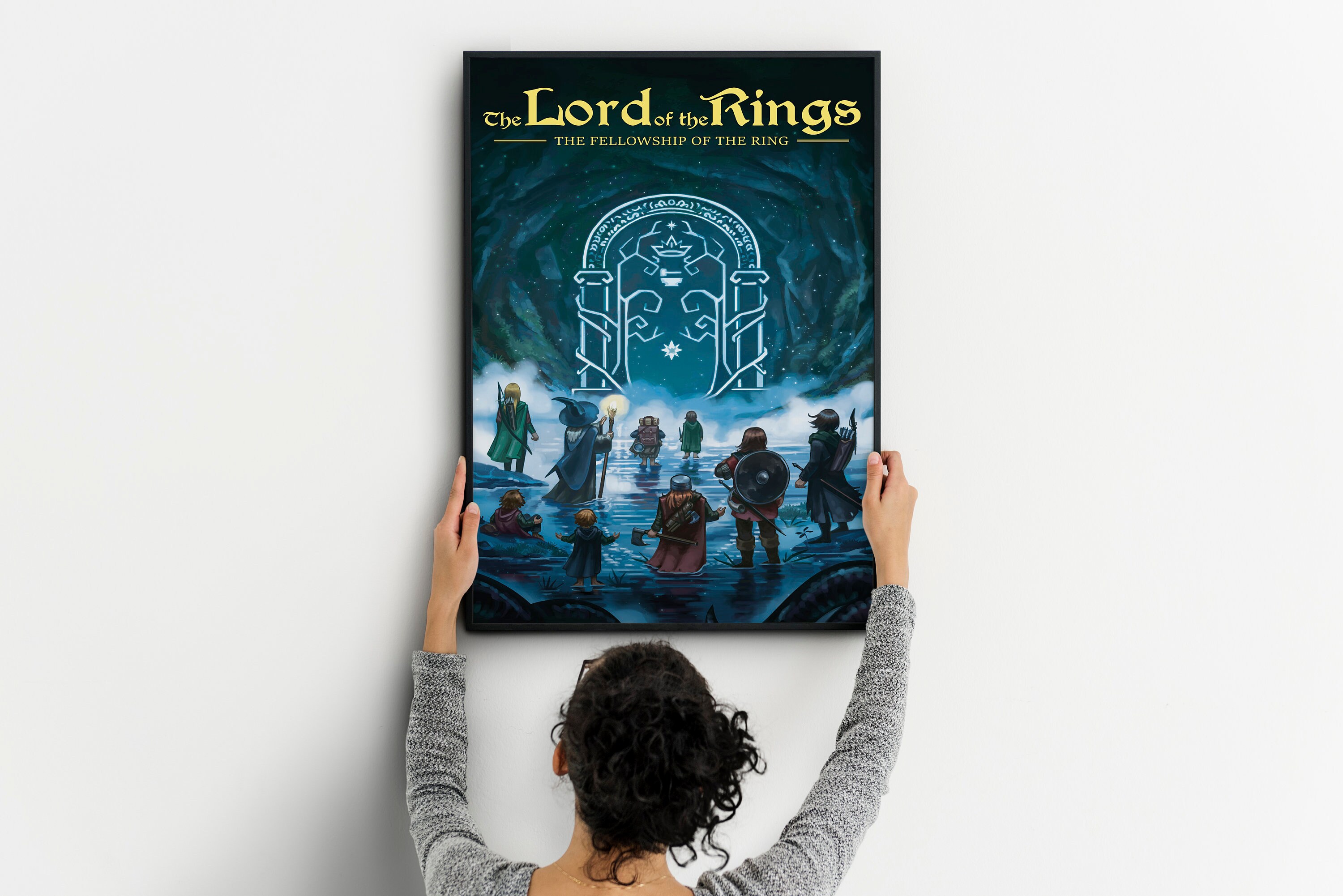 Lord of the Rings Poster Printable PDF LOTR Fellowship of the - Etsy