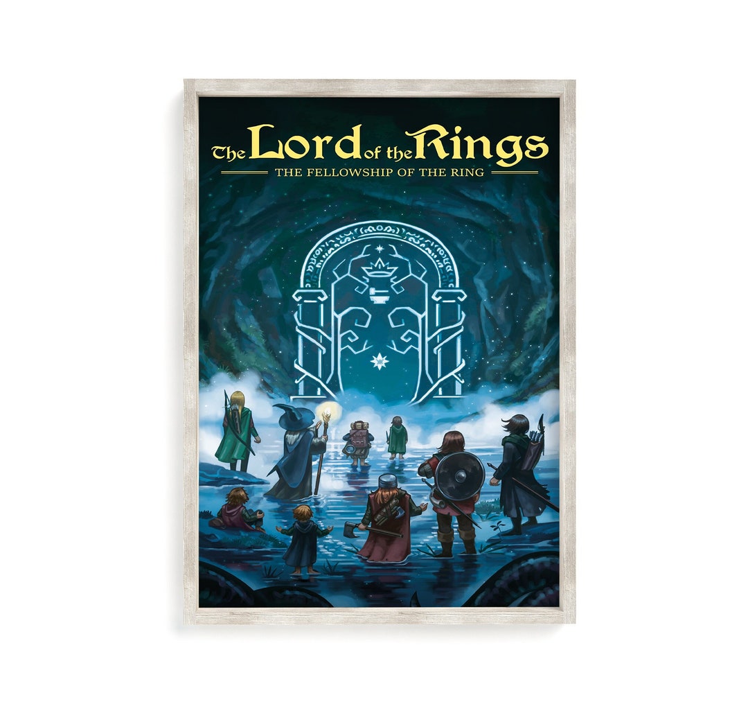 Lord of the Rings Poster Printable PDF, LOTR Fellowship of the Ring ...