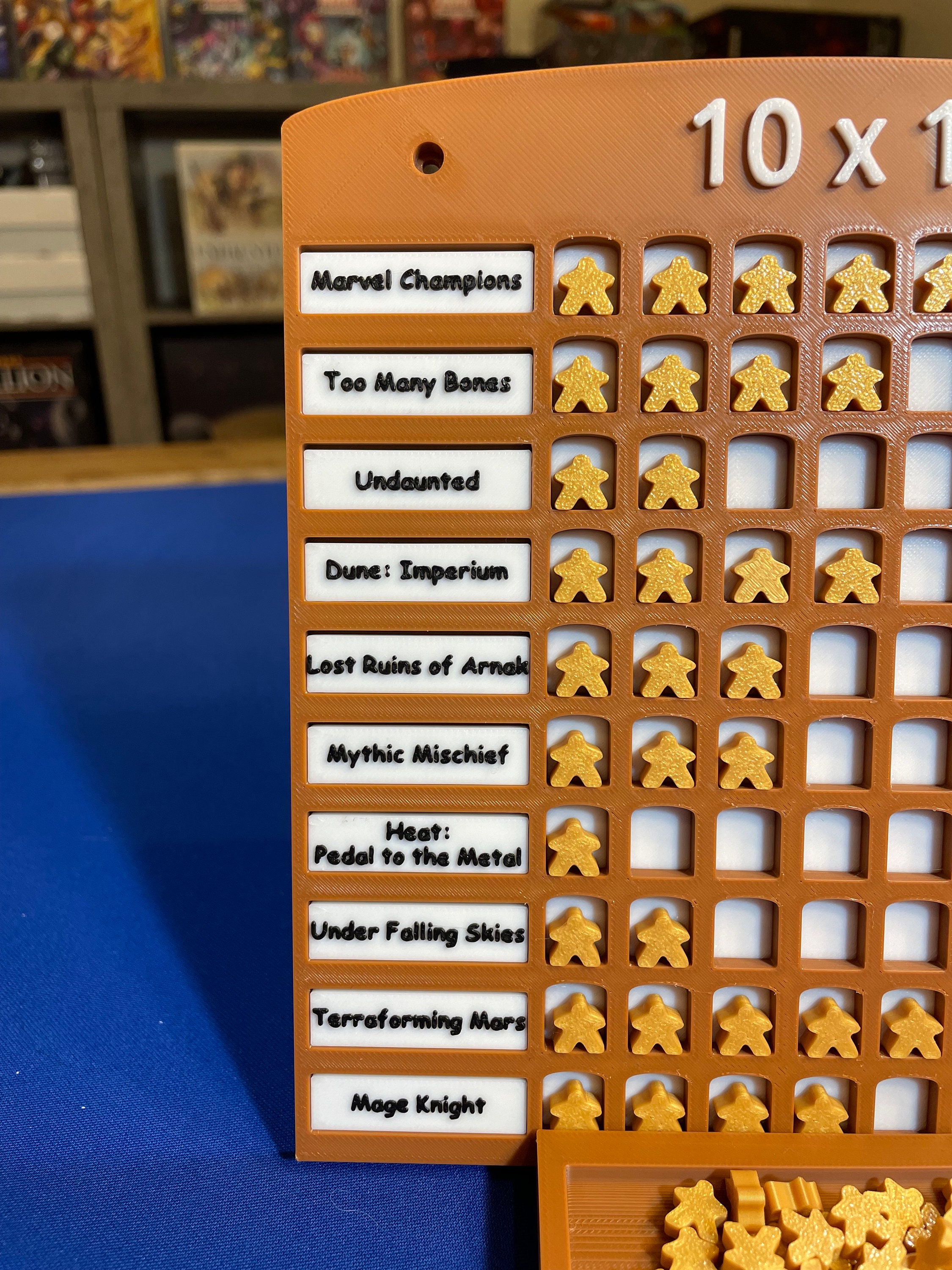Customizable 10x10 Board Game Challenge Tracker - Etsy
