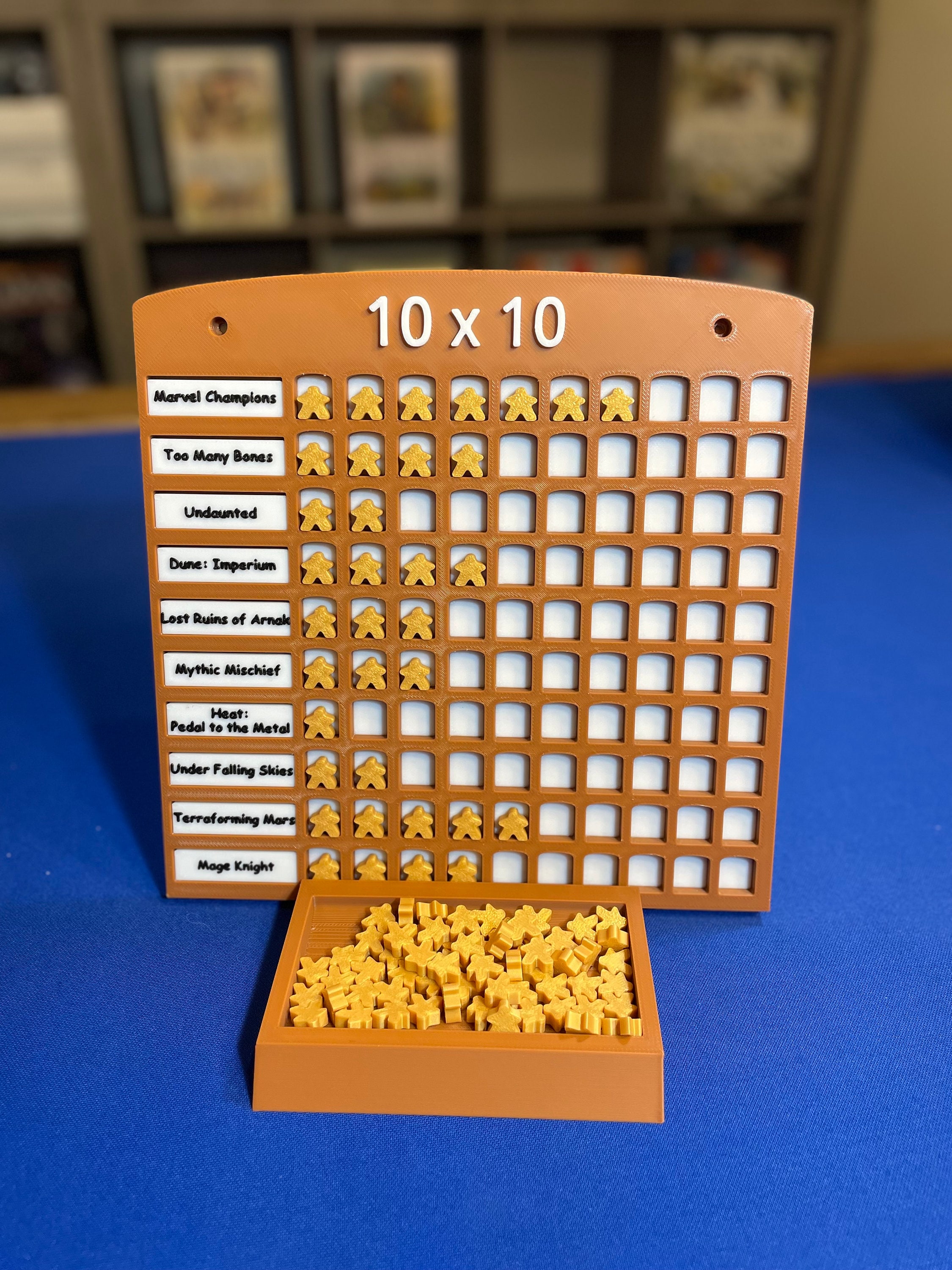 Customizable 10x10 Board Game Challenge Tracker - Etsy