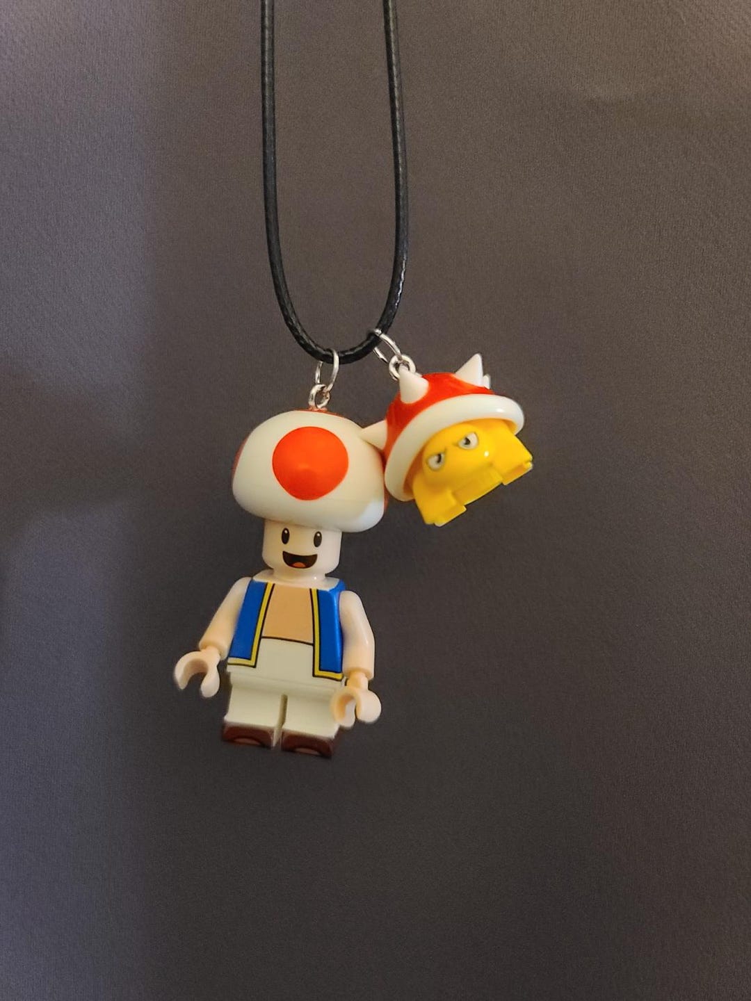 Toad Figure Pendant Necklace W/ Red Shell! - Etsy