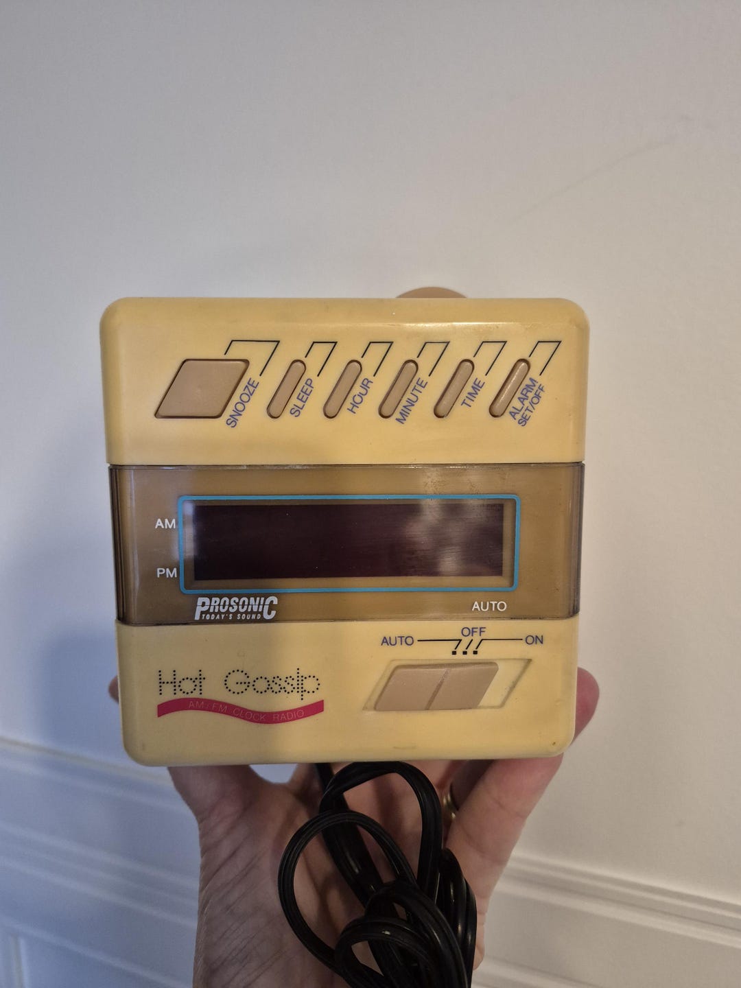 Retro Radio Alarm Clock Prosonic Hot Gossip - Etsy