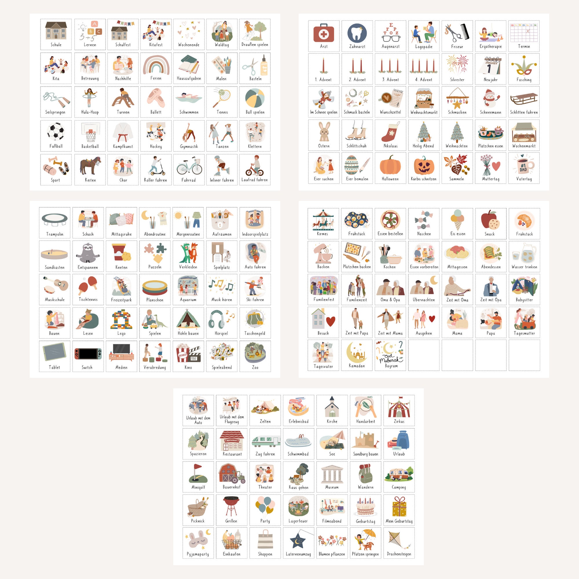 235 fiches de routine à imprimer/carte de routine quotidienne pour ...