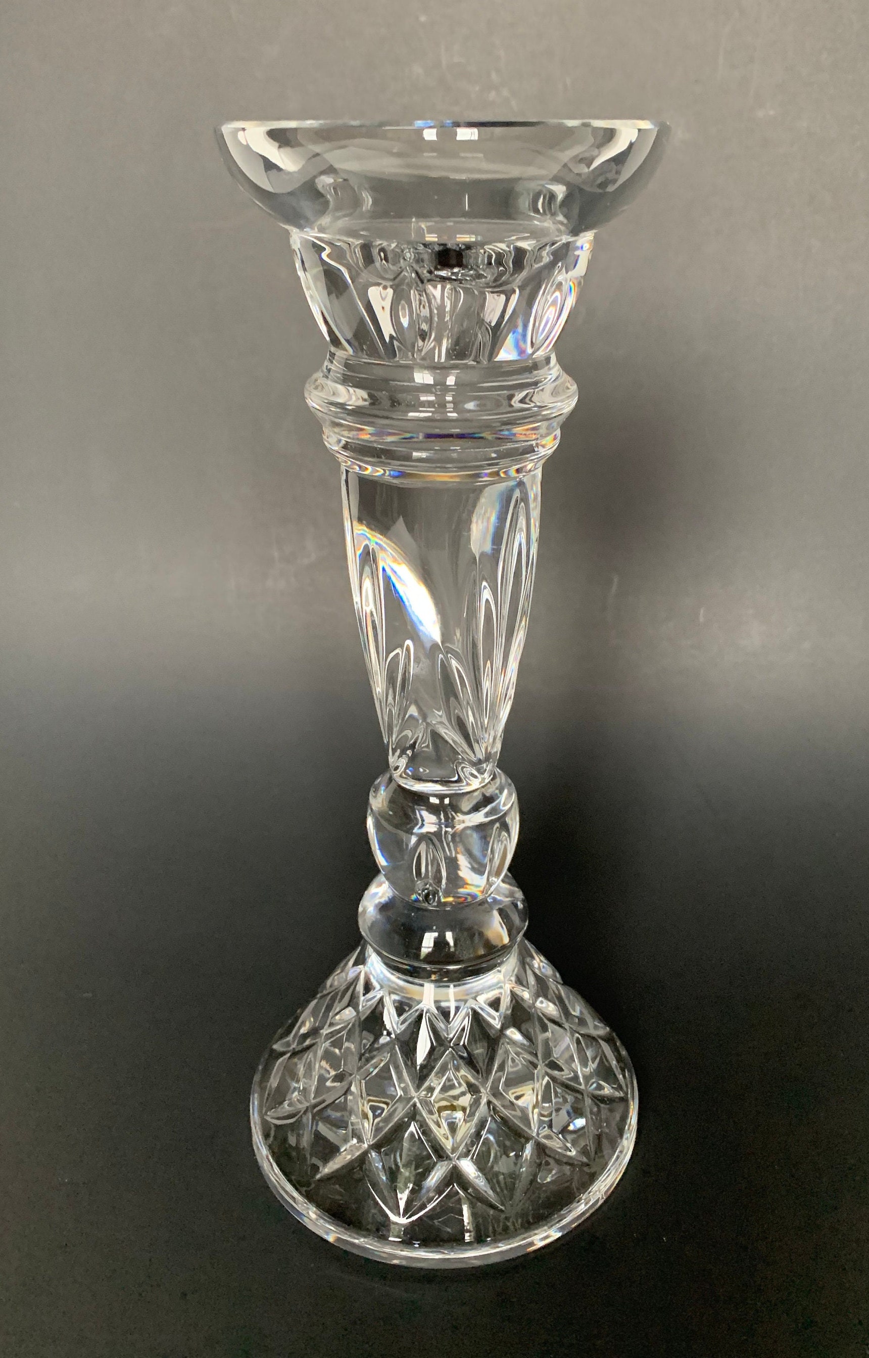 Royal Limited Heavy 24% Lead Crystal Candlestick, Made in Czech ...