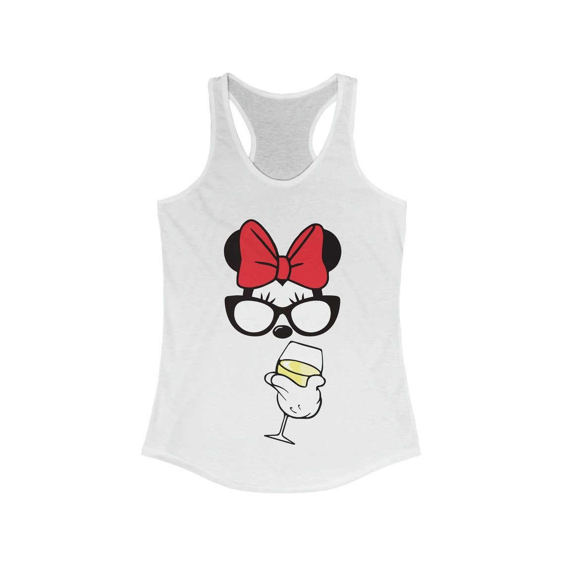 Minnie Mouse Drinking Around the World Women's Ideal Racerback Tank - Etsy