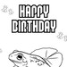 FROG Coloring Birthday Card - *PDF & PNG*- Printable - Digital Birthday ...