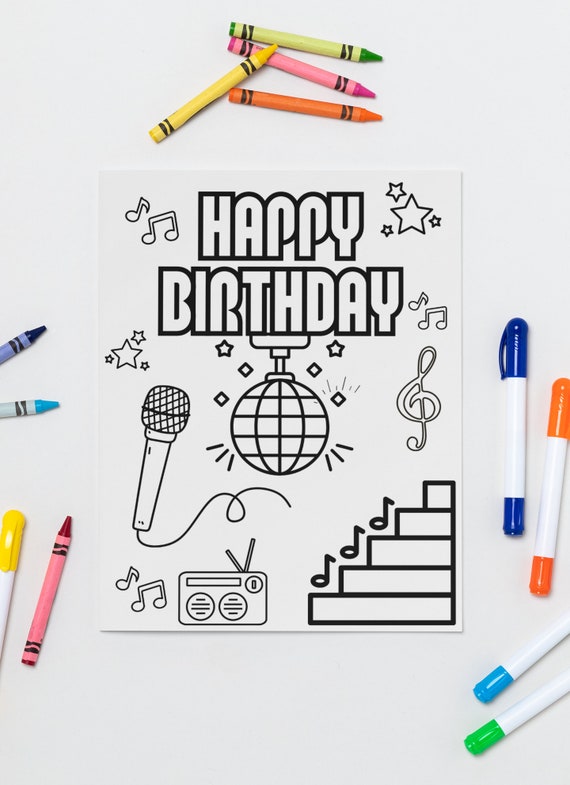 Pagine Da Colorare Microfono Bambini Che Ballano Da Colorare