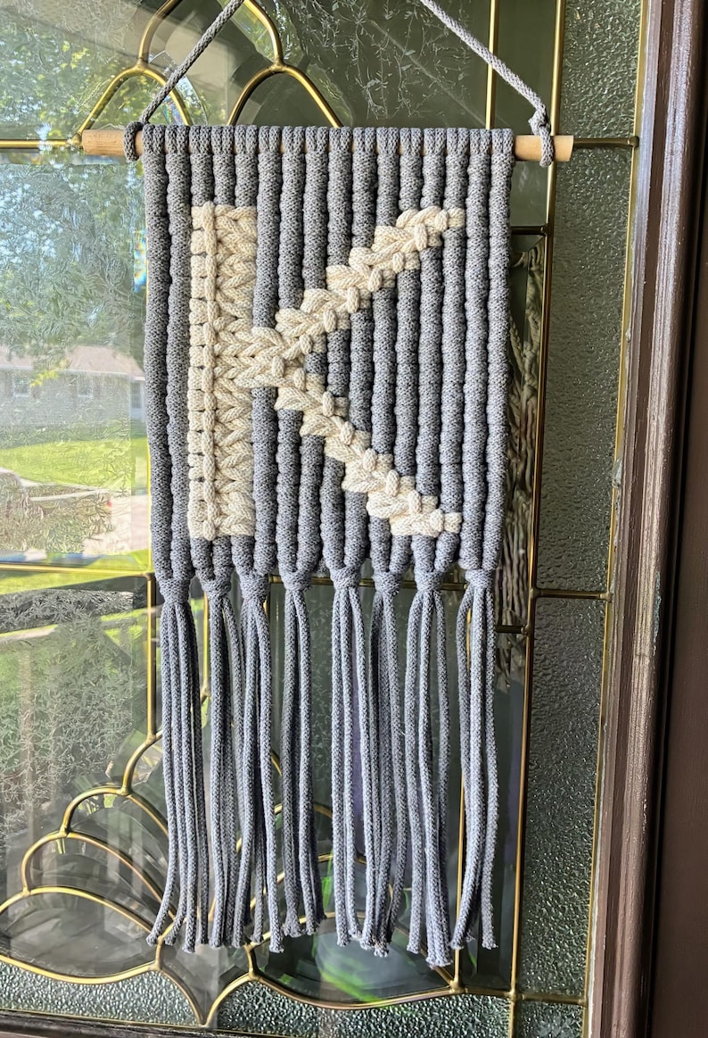 Macrame Letter Door Sign - Etsy