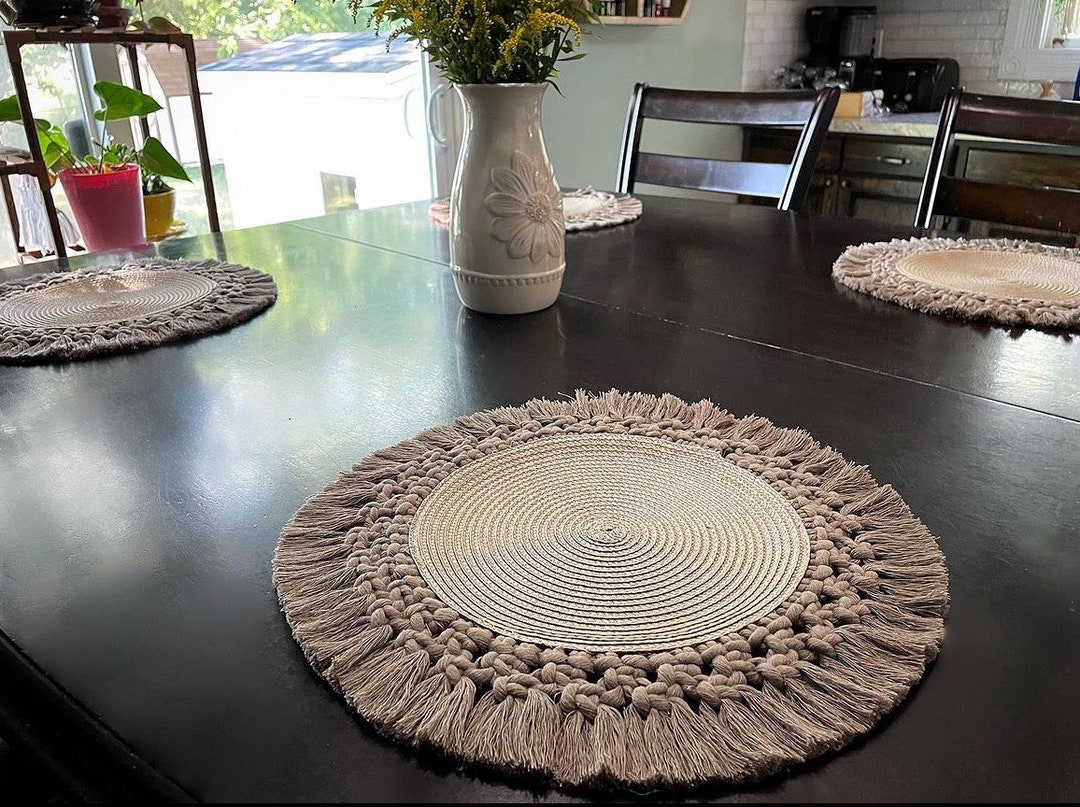 Custom Macrame Table Mats - Etsy