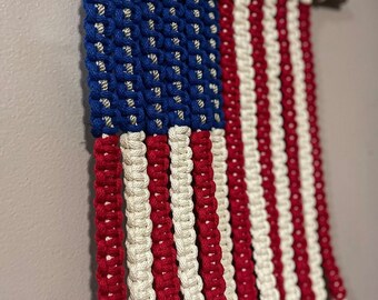 Macrame American Flag - Etsy