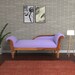 French Louis XVI Style Pune Settee Sofa/ Victorian Style Chaise Lounge ...