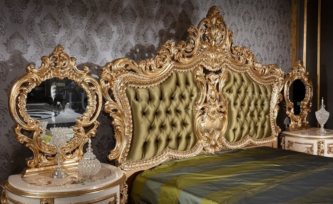 Customize Hand Painted French Rococo Gold Gilded Style Bed Room Set ...