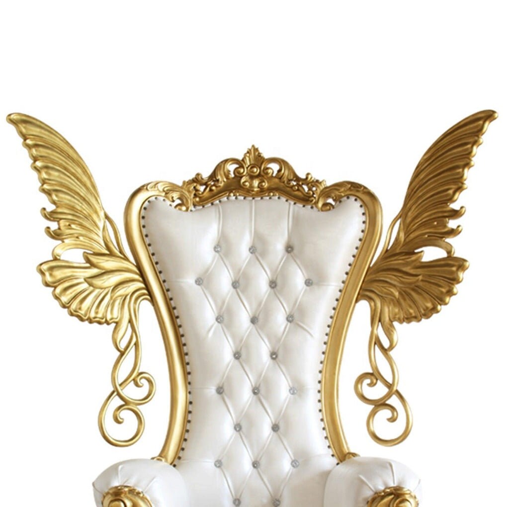 Luxurious High Back Throne Chair With Special Wings Wing - Etsy