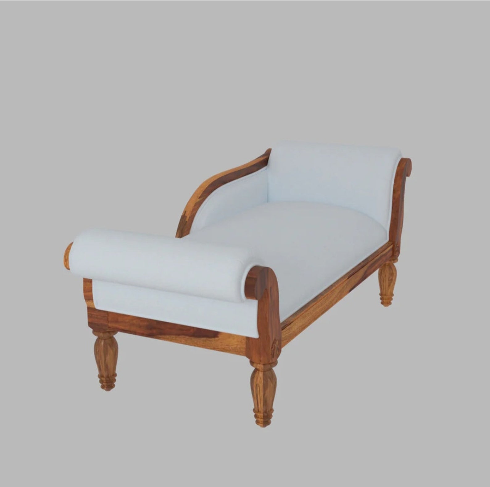French Louis XVI Style Pune Settee Sofa/ Victorian Style Chaise Lounge ...